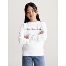 Calvin Klein Jeans Kinder Sweatshirt &raquo;INST. LOGO REGULAR CN&laquo;, f&uuml;r Kinder bis 16 Jahre wei&szlig; 4 (104)