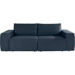 LOOKS by Wolfgang Joop Big-Sofa &raquo;LooksII Breite 242cm, komfortabel und bequem, viel Platz&laquo; geradlinig und komfortabel blau