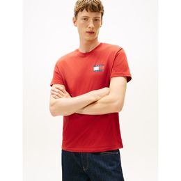 Tommy Jeans Damen T-Shirt &raquo;TJM SLIM ESSENTIAL FLAG TEE EXT&laquo; Mit Rundhalsausschnitt 3XL