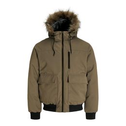 Jack & Jones Jack & Jones Herren Bomberjacke &raquo;JJCHARLIE DETACHABLE FAUX FUR BOMBER&laquo; mit Kapuze S