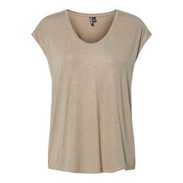 Pieces Damen Pieces Kurzarmshirt &raquo;PCALICE SS GLITTER TEE JRS NOOS BC&laquo; Viskosemischung, loose fit XL