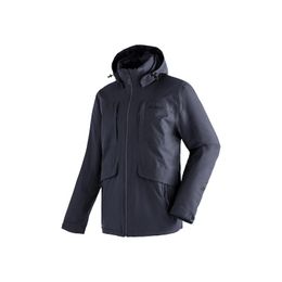 Maier Sports Damen Funktionsjacke &raquo;Wambra M&laquo; Outdoor-Funktionsjacke mit gro&szlig;er Netztasche f&uuml;r die Kapuze blau 56