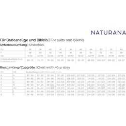 Naturana Damen Badeanzug &raquo;Beautiful Beaches&laquo; integrierte Cups, figurbetonend, mit Muster, elastisch, bequem bunt 38, Cup C