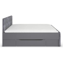 OTTO home Bett &raquo;Doppelbett Polsterbett Stauraumbett AGORDO&laquo; 180x200 cm, Kopf- und Fu&szlig;teil aus Cordstoff oder Webstoff, praktische Bettschubk&auml;sten f&uuml;r 