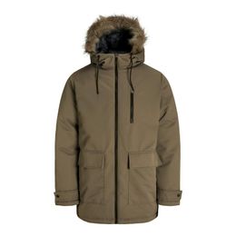 Jack & Jones Jack & Jones Herren Parka &raquo;JJCHARLIE DETACHABLE FAUX FUR PARKA&laquo; mit Kapuze braun XL
