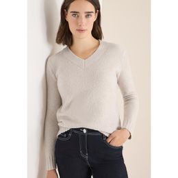 Cecil Damen Strickpullover Boucl&eacute; V-Neck S (38)