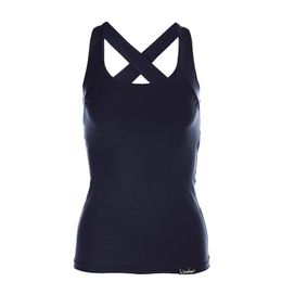 WINSHAPE Damen Sporttop &raquo;WVR25&laquo; Cross Back Style blau L