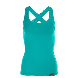 WINSHAPE Damen Sporttop &raquo;WVR25&laquo; Cross Back Style gr&uuml;n M