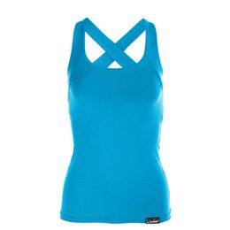 WINSHAPE Damen Sporttop &raquo;WVR25&laquo; Cross Back Style blau XL