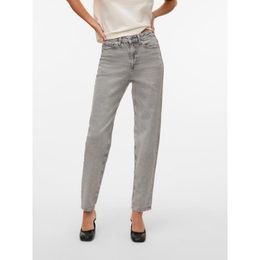 V&eacute;ro Moda Vero Moda Damen Mom-Jeans &raquo;VMTESSA HR MOM JEANS RA207 GA NOOS&laquo; Straight Fit Form mit High Waist Bund 28, L&auml;nge 34