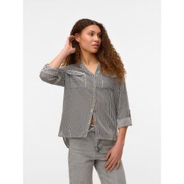 V&eacute;ro Moda Vero Moda Damen Hemdbluse &raquo;VMBUMPY L/S SHIRT NEW WVN GA NOOS&laquo; Viskose, regular fit braun XXL