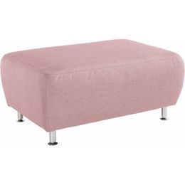 Home Affaire Hocker &raquo;Manhattan&laquo; in drei Bezugsqualit&auml;ten rosa Struktur (100% Polyester);Flachgewebe (90% Polyester, 10% Polyamid);Luxus-Microfaser (