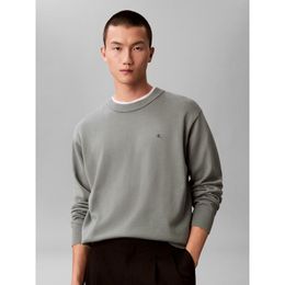 Calvin Klein Jeans Herren Strickpullover &raquo;LS EZ COTTON CREWNK SWEATER 12GG&laquo; Mit Rundhalsausschnitt M