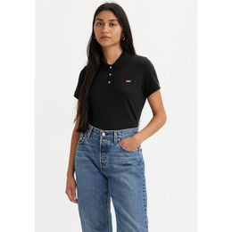 Levi's Levi's Damen Poloshirt &raquo;LEVI'S HM POLO&laquo; Piqu&eacute; aus elastischer Baumwollmischung schwarz S (36)