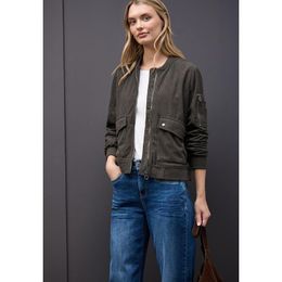 Street One Damen Street One Blouson ohne Kapuze aus Cord und Langarm mit B&uuml;ndchen und Zipperdetail 34