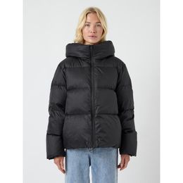 Y.A.S Damen Steppjacke &raquo;YASPOPPEL DOWN BLEND JACKET S. NOOS&laquo; mit Kapuze schwarz 38