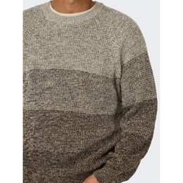 Only & Sons Only & Sons Herren ONLY & SONS Rundhalspullover &raquo;ONSBIRK RLX LS RAGLAN KNIT CAMP&laquo; M