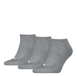 Puma Damen Puma Sneakersocken &raquo;Puma UNISEX CUSHIONED SNEAKER 3P&laquo; 3 Paar, 3 Paar tlg. mit Frottee grau 39-42