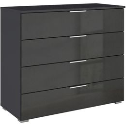 OTTO home Schubkastenkommode &raquo;Sideboard Schubladenkommode AGORDO mit Dekor- oder Hochglanzfront&laquo; in zwei Griff-Farben, Breite 80 cm, vier gro&szlig;e und 