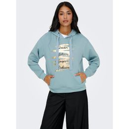 Only Damen Only Kapuzensweatshirt &raquo;ONLALINA LIFE L/S PRINT HOOD SWT&laquo; M