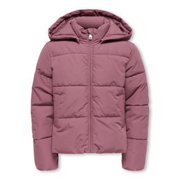 Kids Only M&auml;dchen KIDS Only Steppjacke &raquo;KOGJUTA LIFE SHORT PUFFER OTW NOOS&laquo; mit Kapuze bunt 128