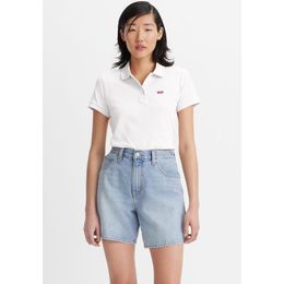 Levi's Levi's Damen Poloshirt &raquo;LEVI'S HM POLO&laquo; Piqu&eacute; aus elastischer Baumwollmischung wei&szlig; L (40)