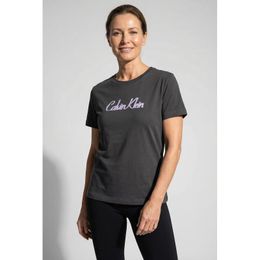 Calvin Klein Jeans Damen T-Shirt &raquo;SS 20s CLASSIC LOGO TEE&laquo; Mit Rundhalsausschnitt schwarz XS (36)
