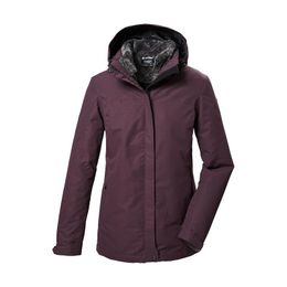 Killtec Damen 3-in-1-Funktionsjacke &raquo;KOW 303 WMN JCKT&laquo; 3 in 1 Damenjacke, wasserdicht, atmungsaktiv, abnehmbare Fleecejacke lila 40
