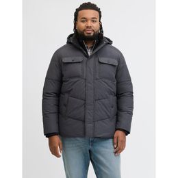 Jack & Jones PlusSize Jack & Jones Plussize Herren Jack & Jones PlusSize Steppjacke &raquo;JJMORGAN PUFFER JACKET PLS&laquo; mit Kapuze grau 3XL