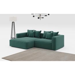 COTTA Ecksofa &raquo;Cowboy L-Form&laquo; mit 6 Kissen, kubisches Sofa gr&uuml;n 100% POLYESTER (PES)