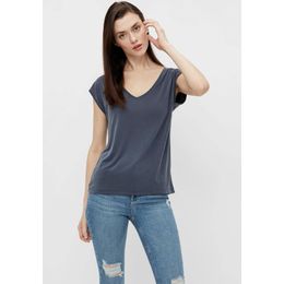 Pieces Damen Pieces Kurzarmshirt &raquo;PCKAMALA TEE NOOS BC&laquo; Materialmix, regular fit blau M