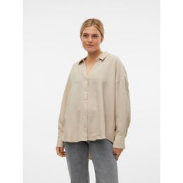 V&eacute;ro Moda Vero Moda Damen Langarmbluse &raquo;VMMELANEY QUEENY LS SHIRT WVN NOOS&laquo; Kunstfaser, loose fit gr&uuml;n S