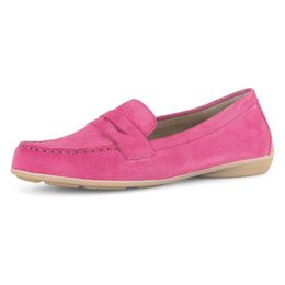 Gabor Damen Mokassin , Slipper, Bequemschuh, Flats mit modischem Zierriegel pink 38
