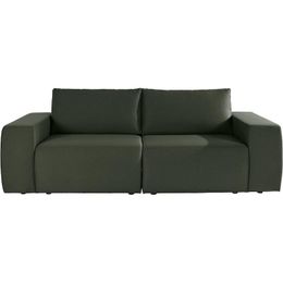 LOOKS by Wolfgang Joop Big-Sofa &raquo;LooksII Breite 242cm, komfortabel und bequem, viel Platz&laquo; geradlinig und komfortabel gr&uuml;n