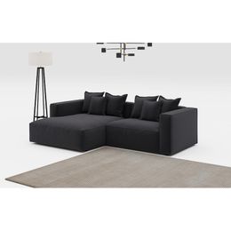 COTTA Ecksofa &raquo;Cowboy L-Form&laquo; mit 6 Kissen, kubisches Sofa schwarz 100% POLYESTER (PES)