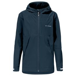 Vaude M&auml;dchen Vaude Softshelljacke &raquo;KIDS MOAB STRETCH JACKET&laquo; mit Kapuze f&uuml;r Kinder und Jugendliche, mit Kapuze, mit Rei&szlig;verschlusstaschen blau 158/