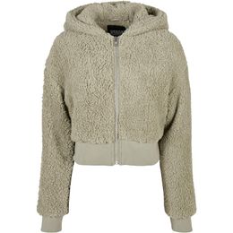 Urban Classics Damen Urban Classics Allwetterjacke &raquo; Damen Ladies Short Oversized Sherpa Jacket&laquo; 1 Stk. tlg. mit Kapuze L