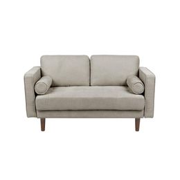 Beliani 2-Sitzer Sofa NURMO in Braun - (W) 140 x (H) 78 x (L) 74 cm | Gr.: onesize