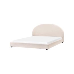 Beliani Doppelbett VAUCLUSE in Beige - (W) 194 x (H) 112 x (L) 214 cm | Gr.: onesize