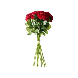 Beliani K&uuml;nstlicher Blumenstrau&szlig; MAFRA in Rot/Gr&uuml;n - (W) 30 x (H) 60 x (L) 30 cm | Gr.: onesize