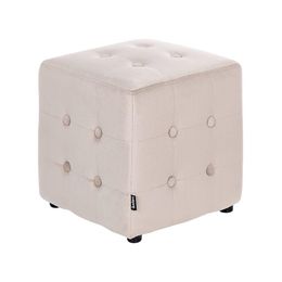 Beliani Pouf WISCONSIN in Beige - (W) 36 x (H) 39 x (L) 36 cm | Gr.: onesize