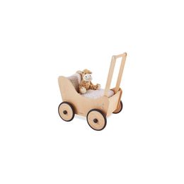 Pinolino Puppenwagen Sarah, inkl. Bettzeug Dessin Bl&uuml;mchen, rosa, 4-tlg., 53 x 35 x ... | Gr.: onesize