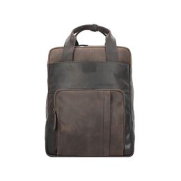 Strellson Brick Lane Rucksack Leder 42 cm Laptopfach in darkbrown | Gr.: onesize
