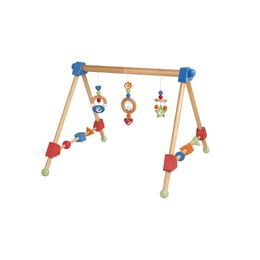 Roba Baby Spielbogen Holz &ndash; Montessori Activity Center ab 3 Monaten, rot/blau | Gr.: onesize