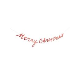 Rico Design Nonbook - Girlande Merry Christmas, Glitter, Rot, FSC MIX, L&auml;nge 3 m | Gr.: onesize