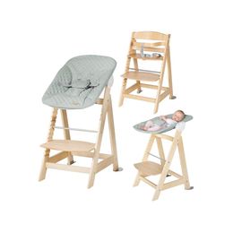 Treppenhochstuhl 'Born Up' Set 2in1 - 'Roba Style' frosty green - ab Geburt | Gr.: onesize