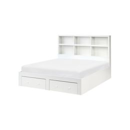 Beliani Doppelbett TARARE in Wei&szlig; - (W) 164 x (H) 125 x (L) 220 cm | Gr.: onesize
