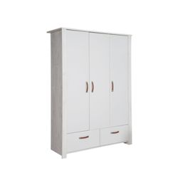 Roba Kleiderschrank Mila 3-t&uuml;rig mit 2 Schubladen & Soft-Close-Technik | Gr.: onesize