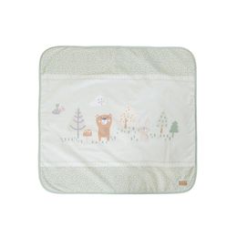 Roba Babydecke 'Woodland Buddies' - Baumwolle & Fleece - Pastellgr&uuml;n | Gr.: onesize