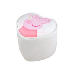 Roba Peppa Pig Polsterhocker Herzform, Beige, f&uuml;r Kinder bis 60 kg | Gr.: onesize
